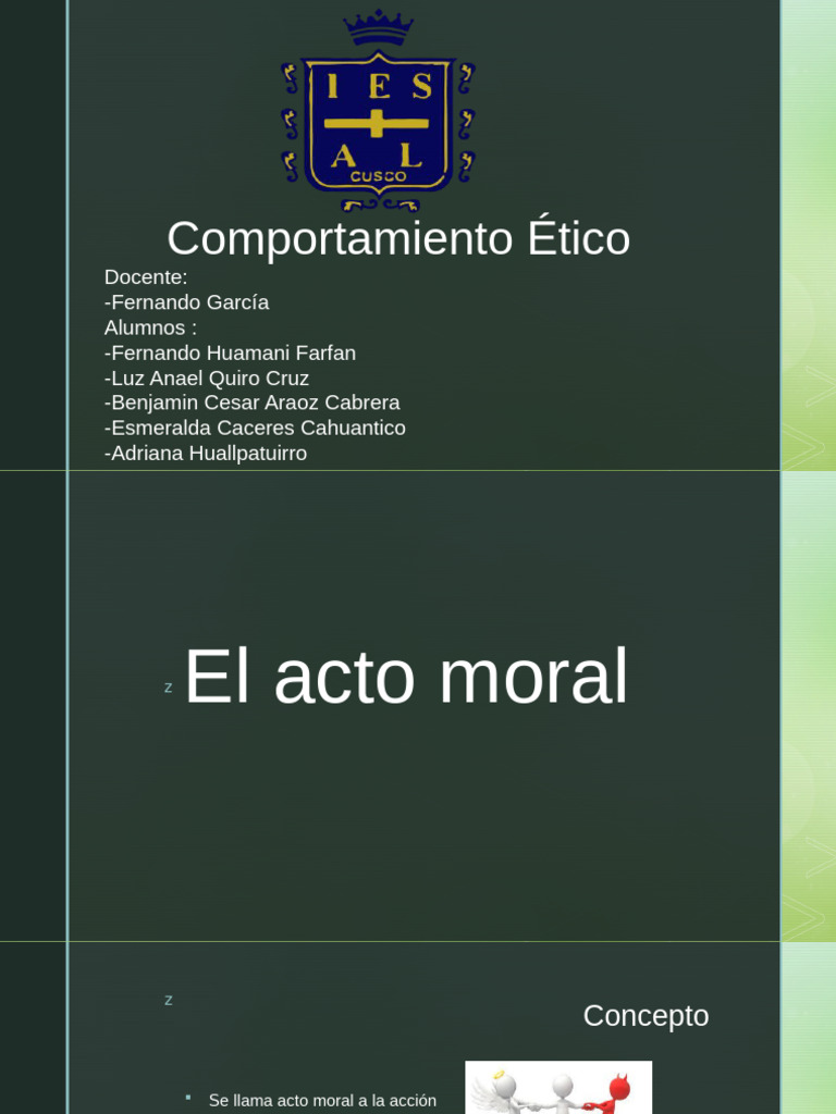 El Acto Moral Expo | PDF