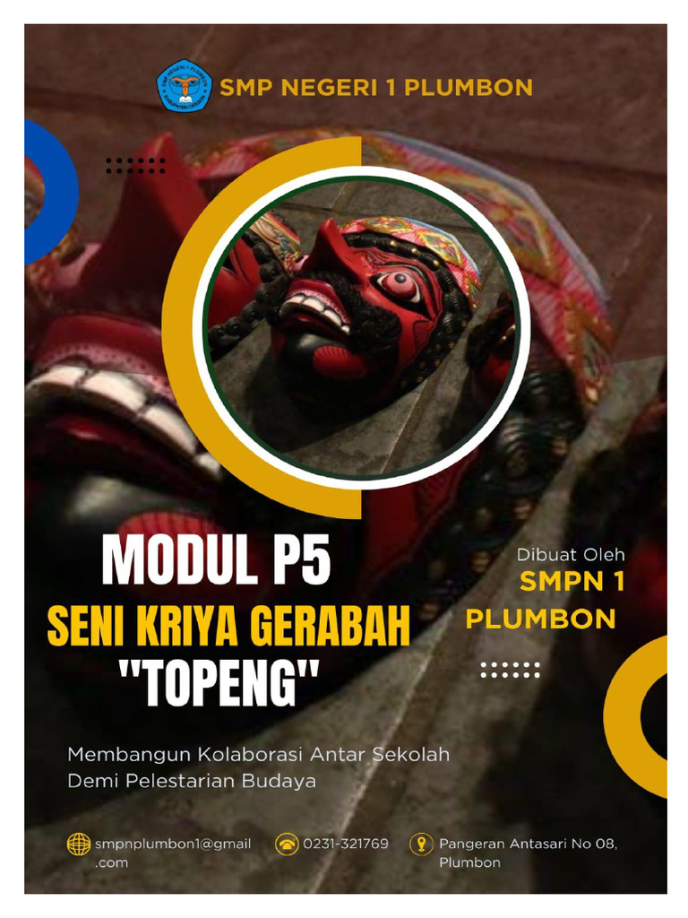 Modul Projek - KEARIFAN LOKAL - SENI KRIYA GERABAH - TOPENG - Fase D | PDF