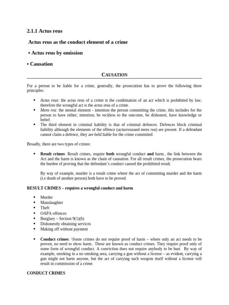 A Level Notes Law | PDF