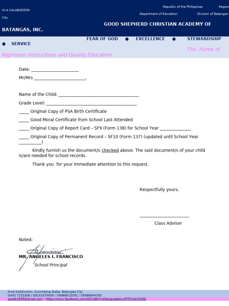 Request Letterfor CREDENTIALS | PDF