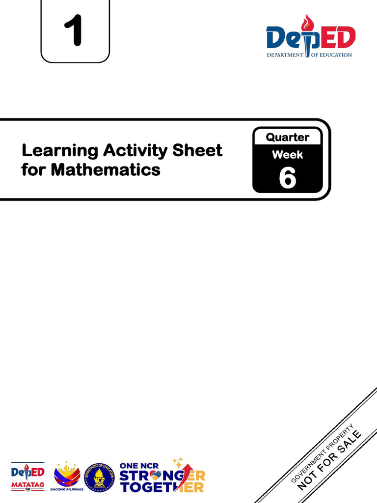 LAS G1 Mathematics Q1 Wk6 FV | PDF