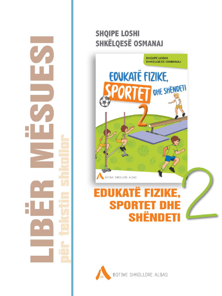 Libër Mësuesi Edukatë Fizike, Sportet Dhe Shëndeti 2 | PDF