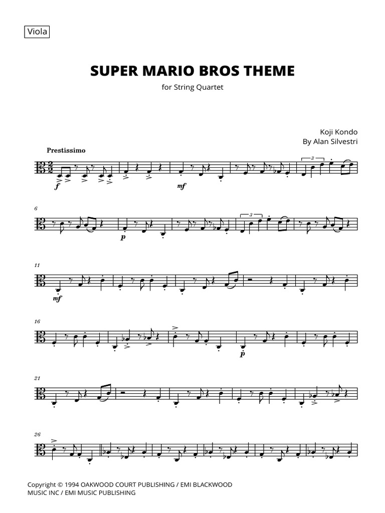 Super Mario - Viola | PDF
