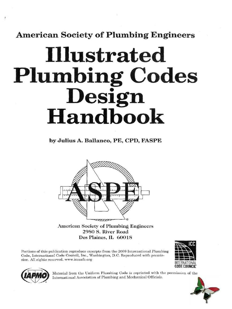 ASPE Illustrated Plumbing Codes Design Handbook (2011) Scan | PDF