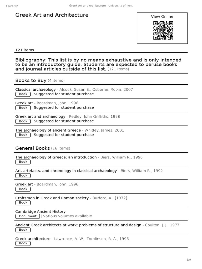 Greek Art and Architecture - J. Boardman | PDF