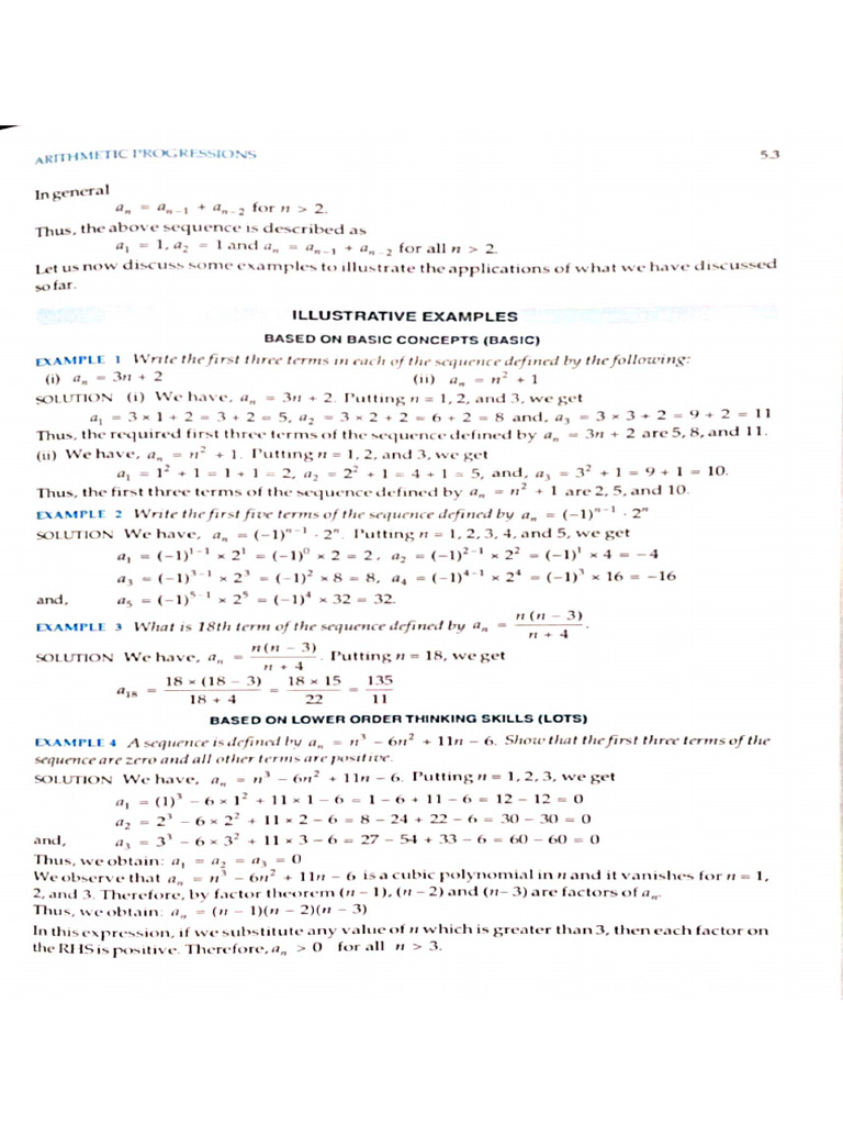 Arithmetic Examples | PDF