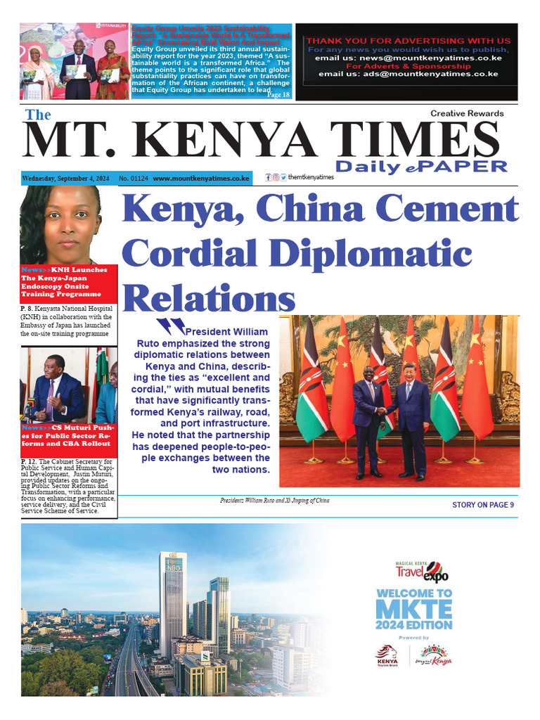 September 4, 2024 MT Kenya Times ePAPER | PDF