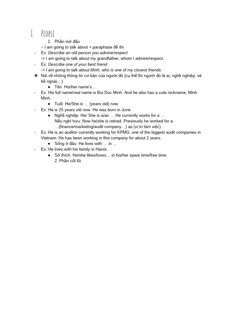 Speaking part 2 | PDF