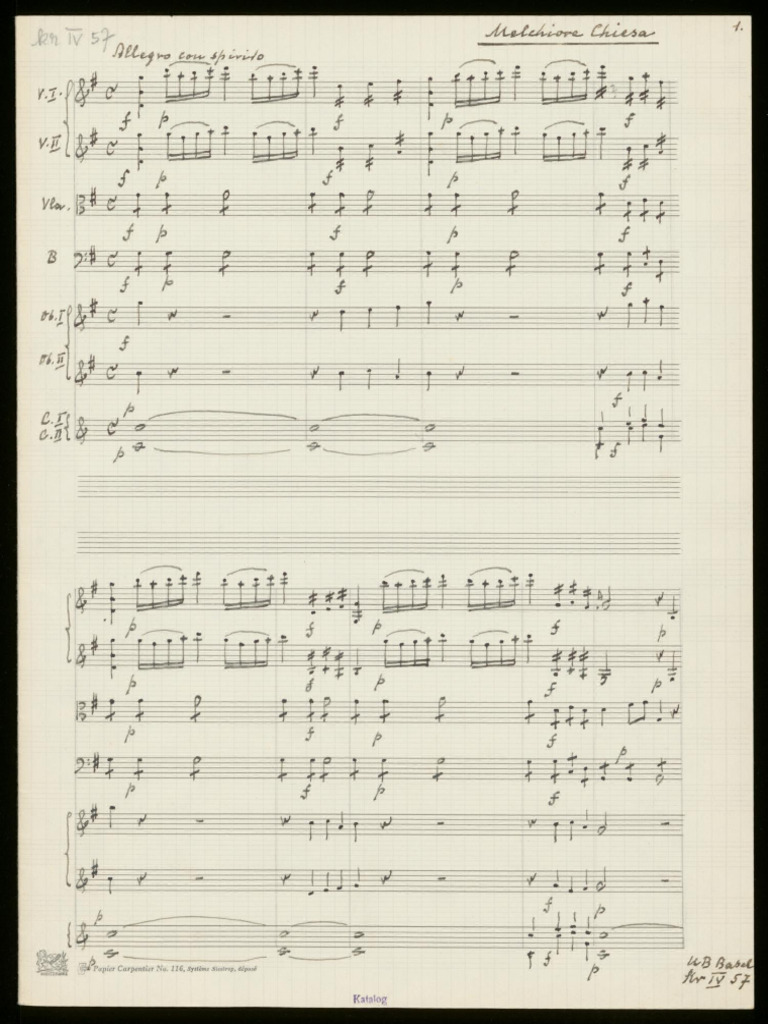 Melchiore Chiesa Allegro Con Spirito | PDF