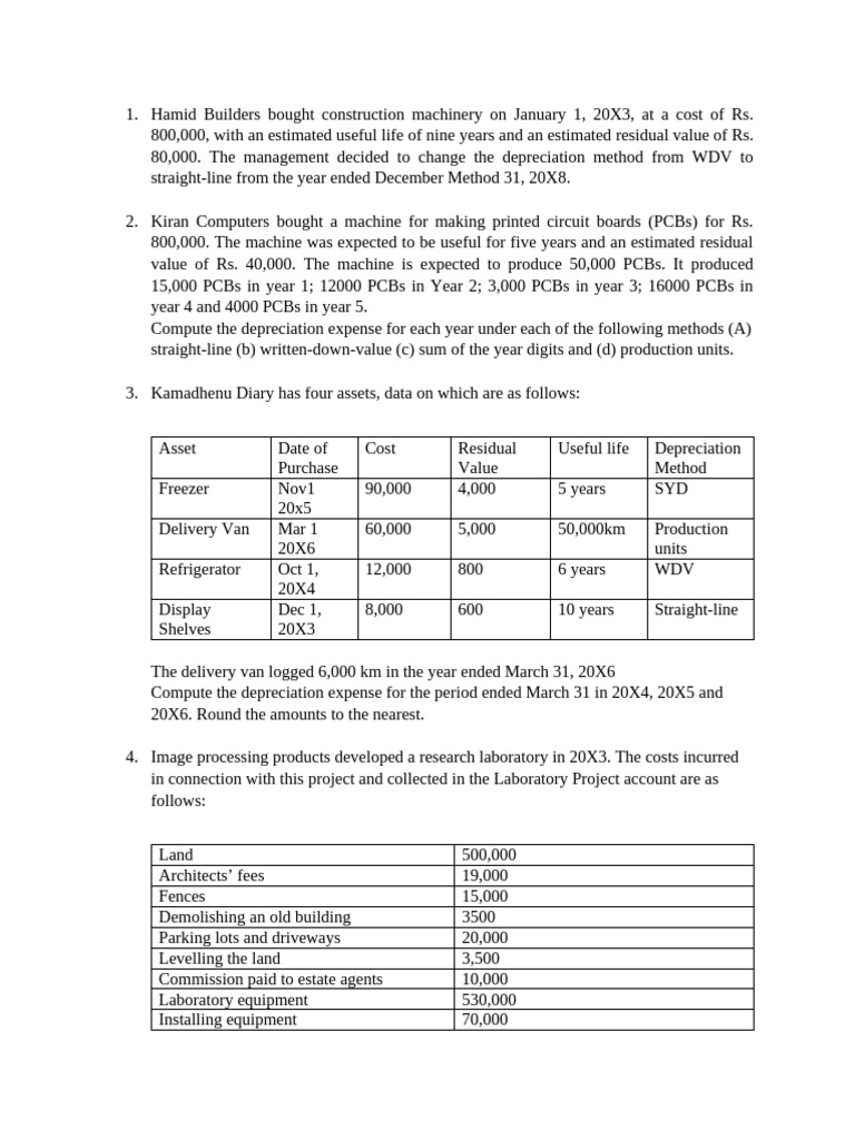 Depreciation Problems | PDF