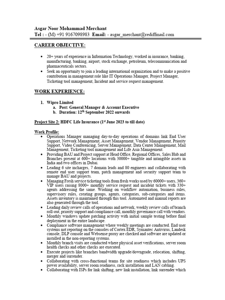 Asgar Merchant Resume 2024 | PDF