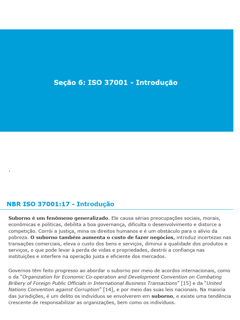 ISO 37001 - 2016 - Fundamentos | PDF