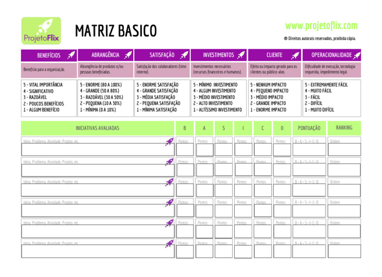 Formulário - Matriz BASICO | PDF