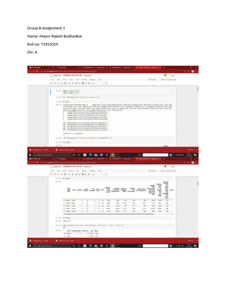 Group B Assignment 1 | PDF