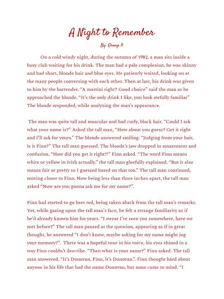 A Night to Remember | PDF