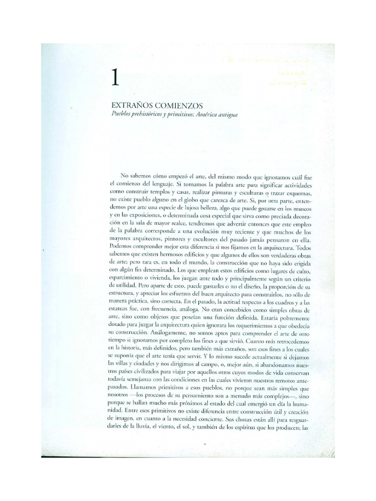 La Historia Del Arte_ Extraños Comienzos_ Gombrich | PDF