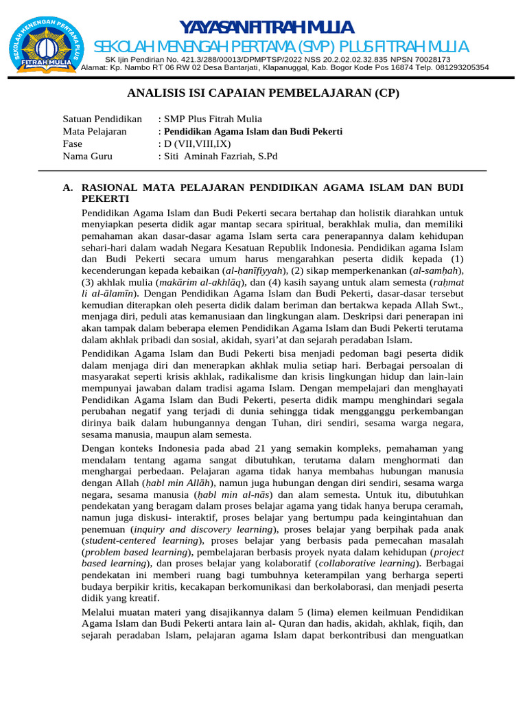 LK 1-Analisis CP | PDF
