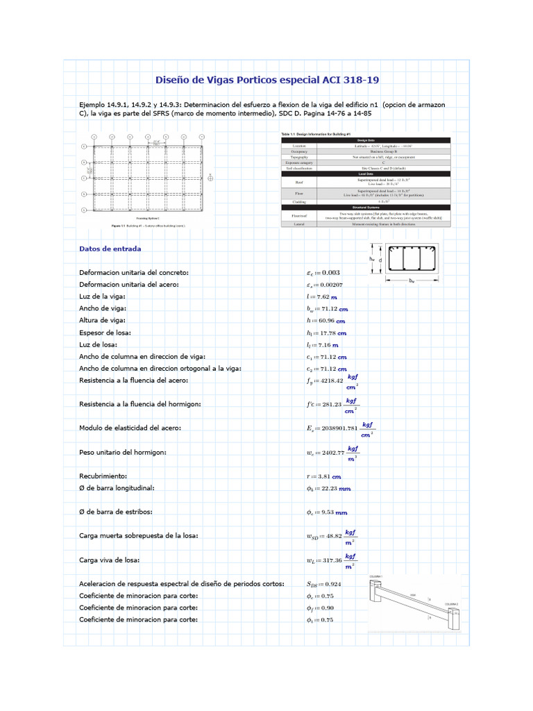 Diseño de Vigas Portico Especial MKS | PDF