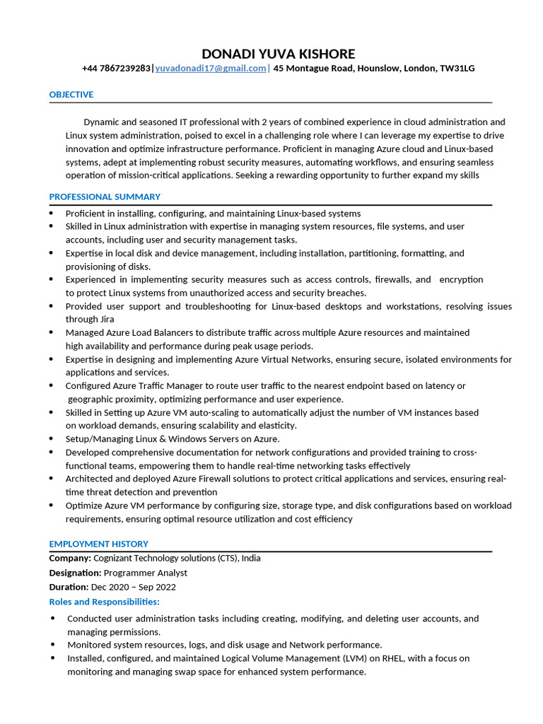 Yuva_kishore_CV_230302024 | PDF