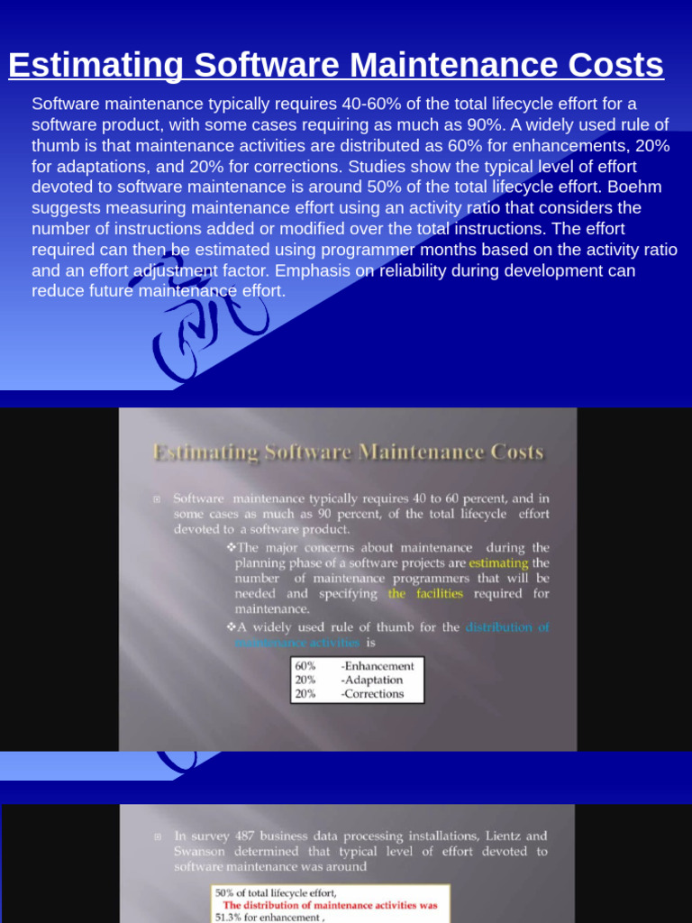 Estimating Software Maintenance Costs | PDF
