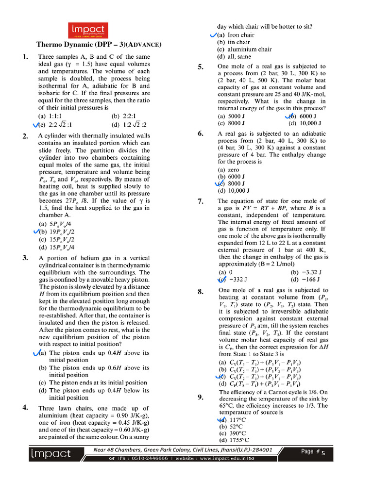Chemistry DPP-1 _Advance_ Copy | PDF