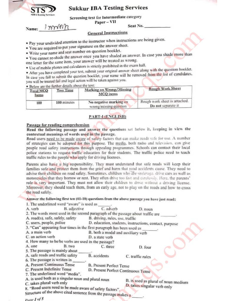 24 June Intermediate Paper | PDF