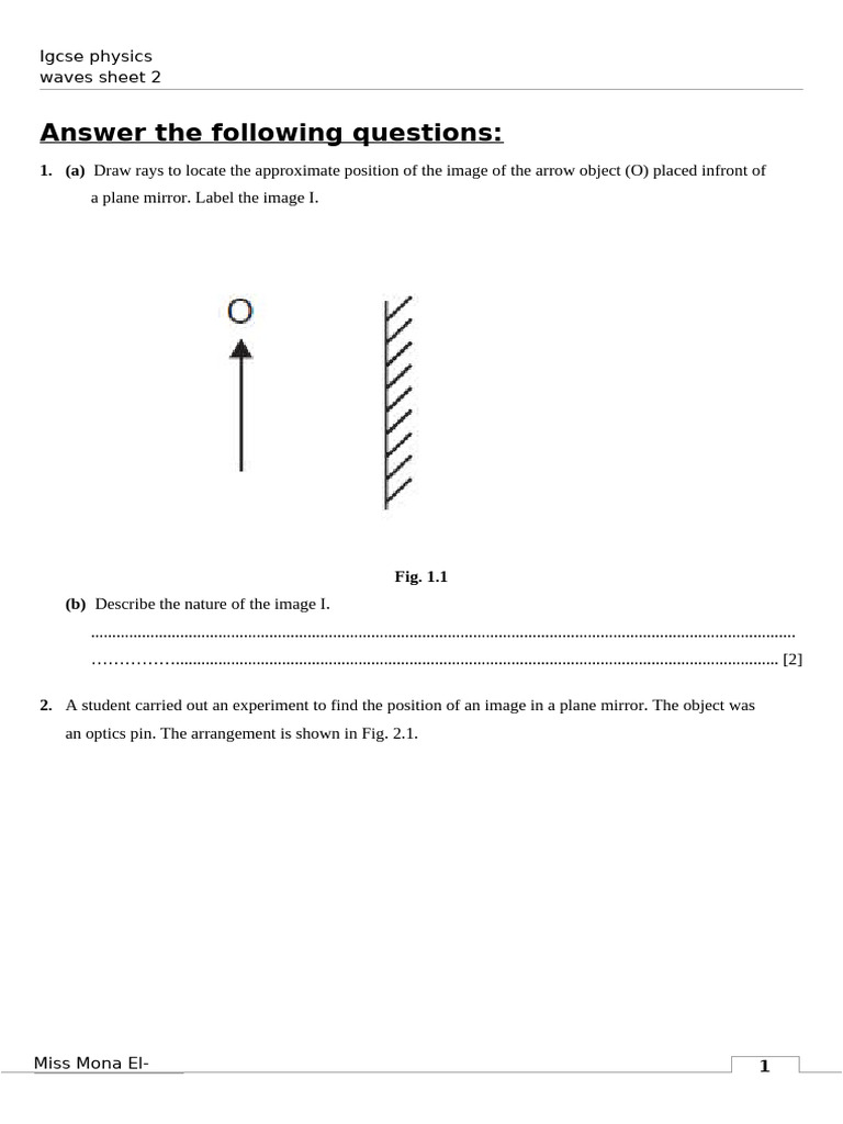 13 - Waves Sheet 2 | PDF
