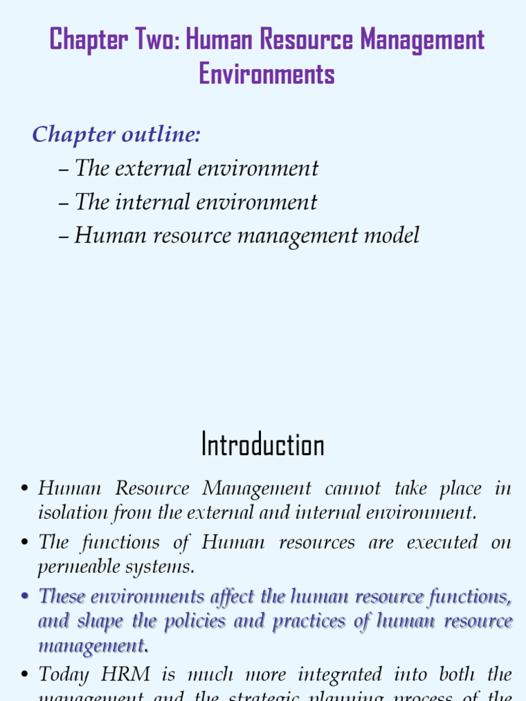 HRM Chapter 2 | PDF