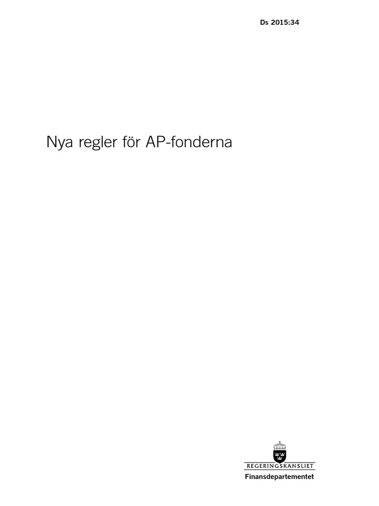 Nya Regler For AP Fonderna Ds 201534 | PDF