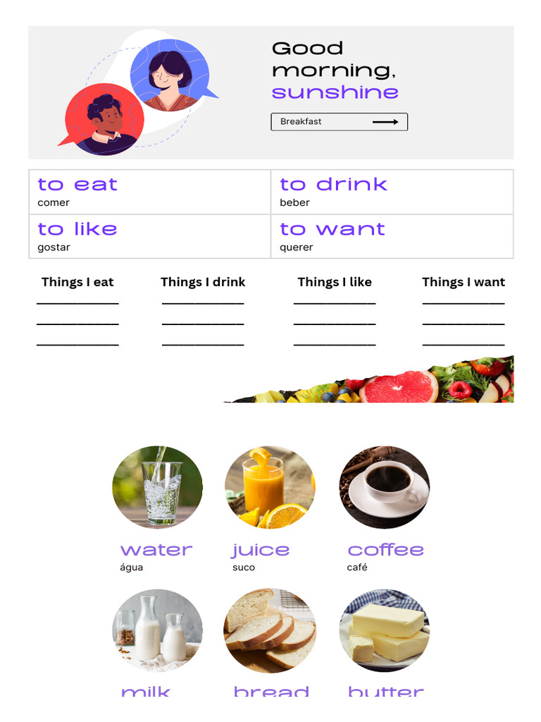 Breakfast - Exercises | PDF