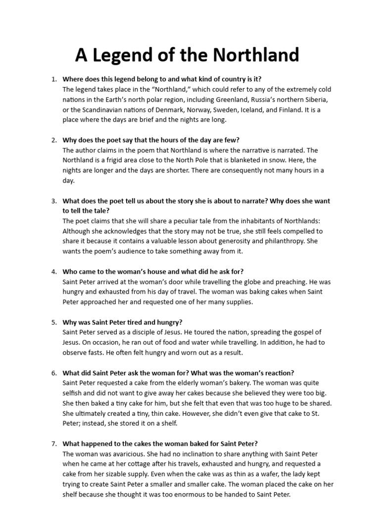 A Legend of The Northland | PDF