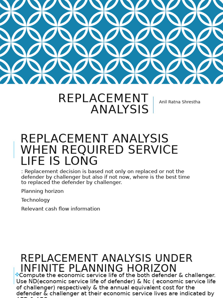 Replacement Analysis | PDF