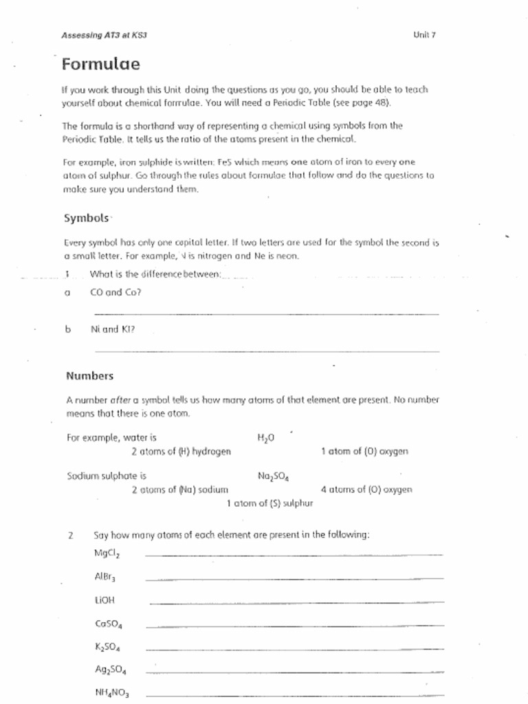 Y10 Formulae Booklet | PDF