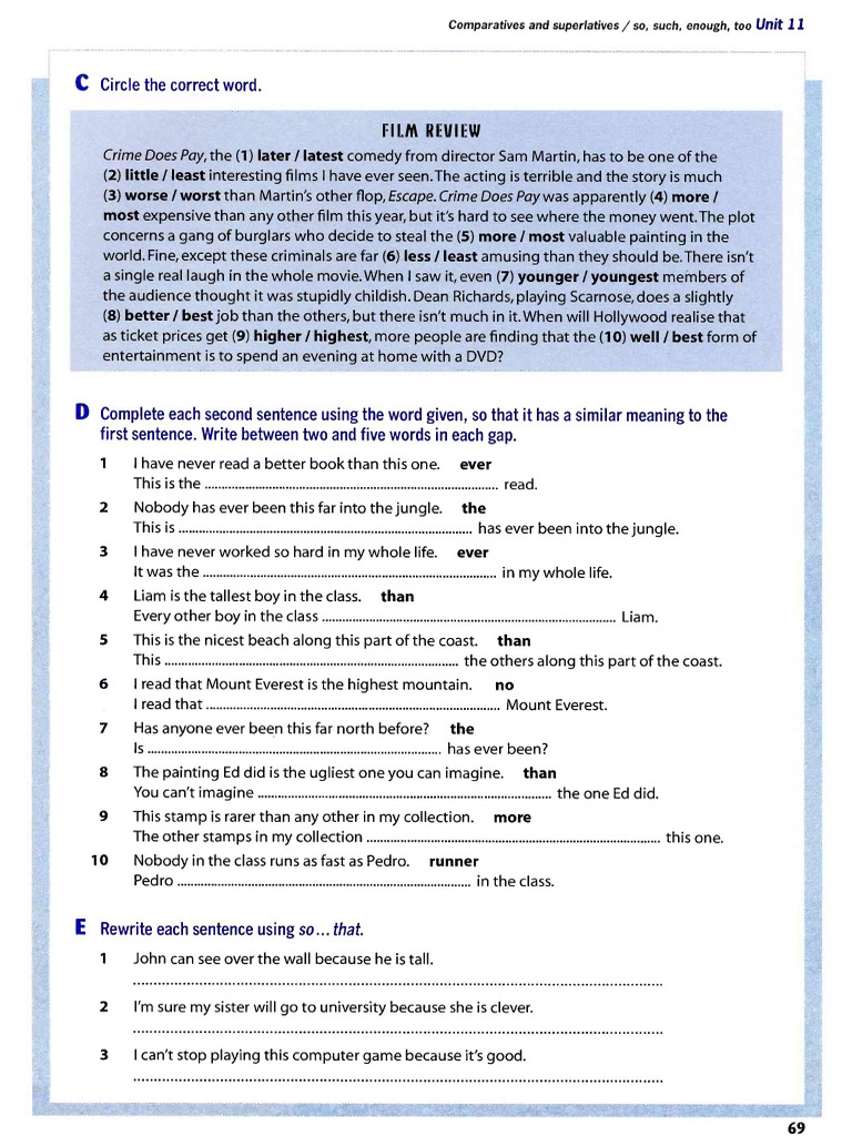 Destination B2. Grammar Vocabulary with Answer Key-pages-71 | PDF
