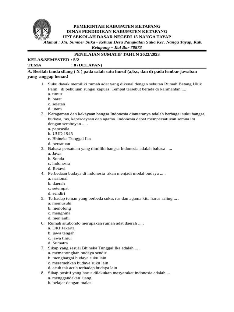 Tema 8 Kelas 5 | PDF