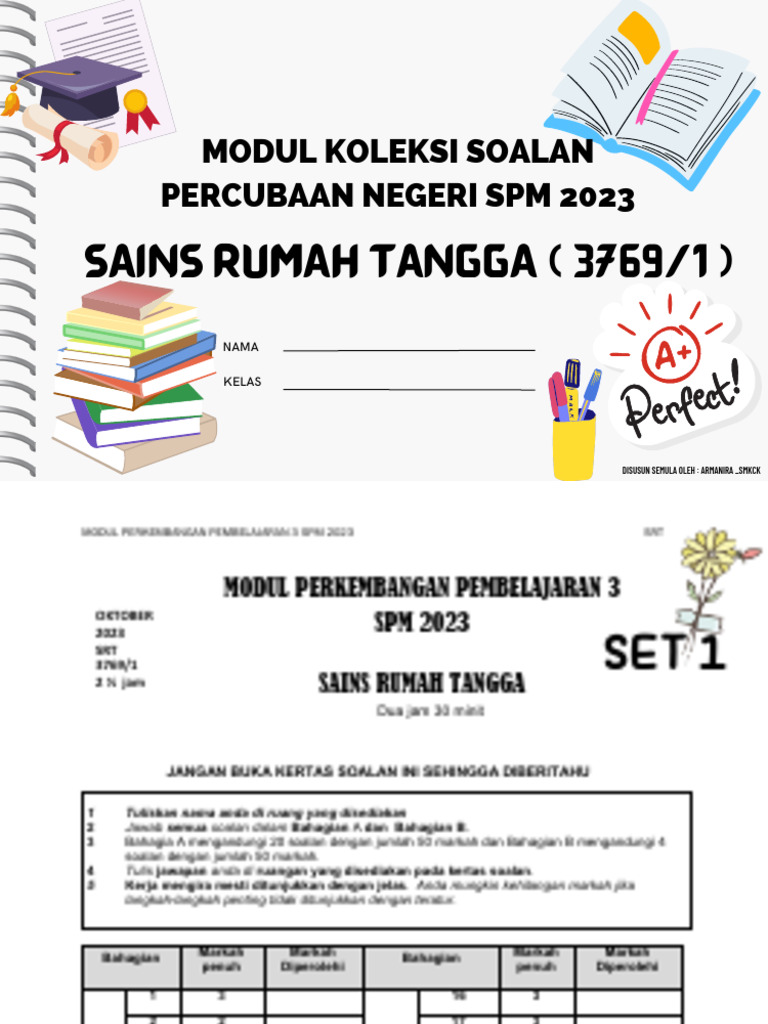 Koleksi Soalan Percubaan Negeri SPM 2023 | PDF