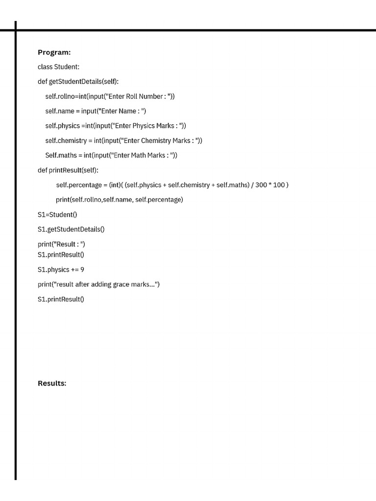 Data Structure Program Printout | PDF