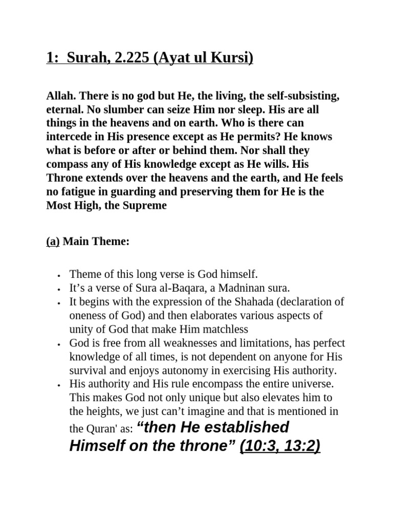 Quranic Passage 1 To 5 | PDF