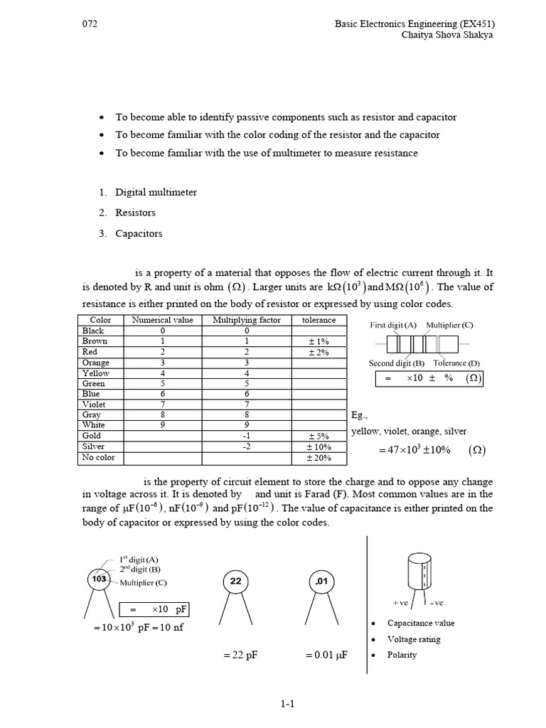 EDC Labsheets | PDF