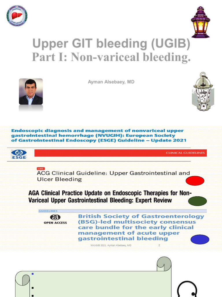 Upper GIT Bleeding Non-Variceal Bleeding 2021 | PDF
