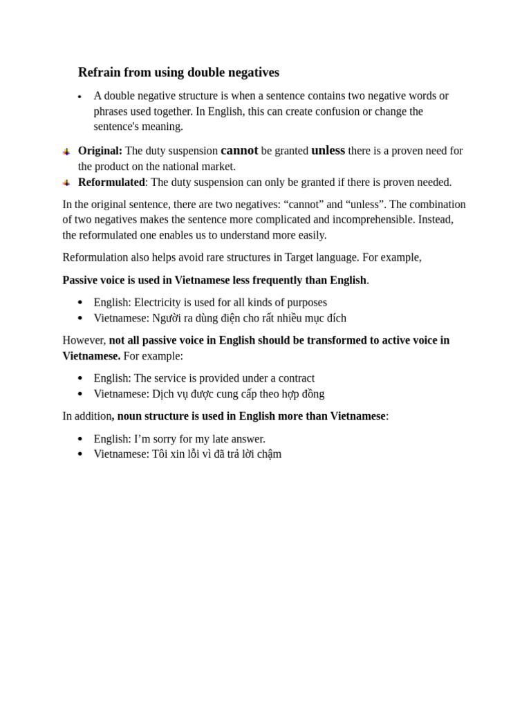 Double Negative | PDF