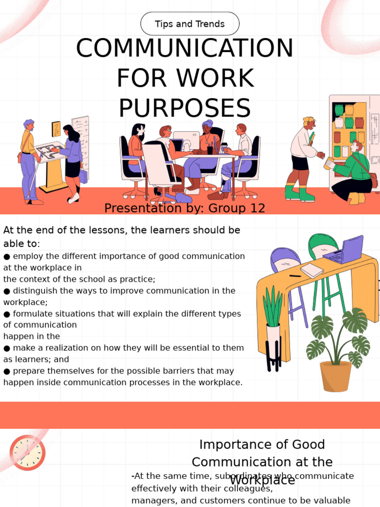 Group 12 Communication for Work Purposes | PDF