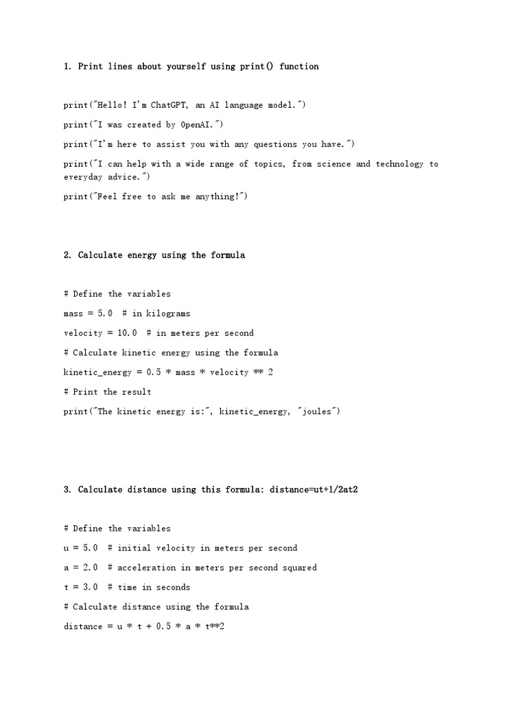 Python Codes, HHW | PDF