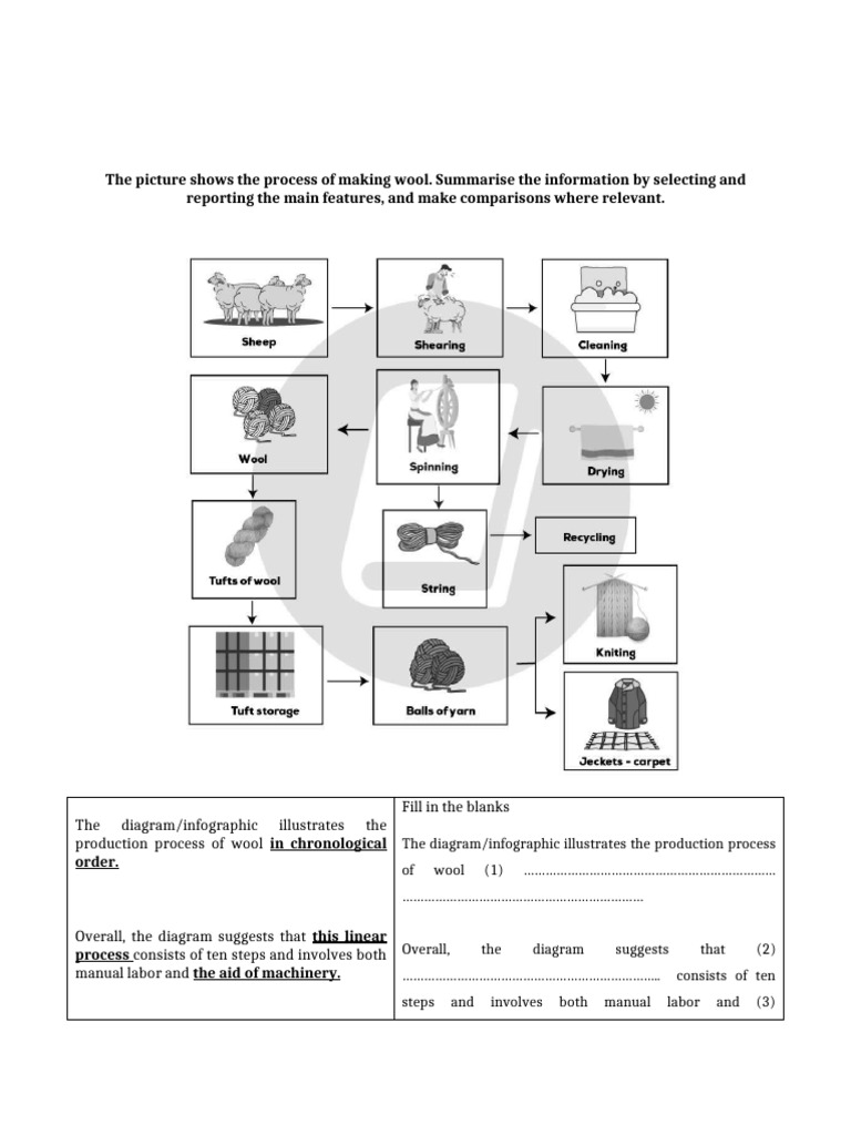 TASK 1 PROCESS - WOOL PRODUCTION | PDF