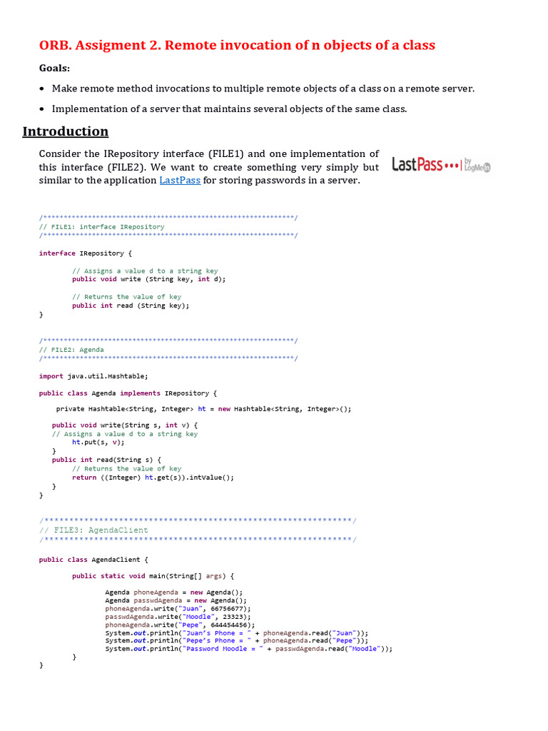 2021 ORB 2 ClassAgendaNObjets English Solution | PDF