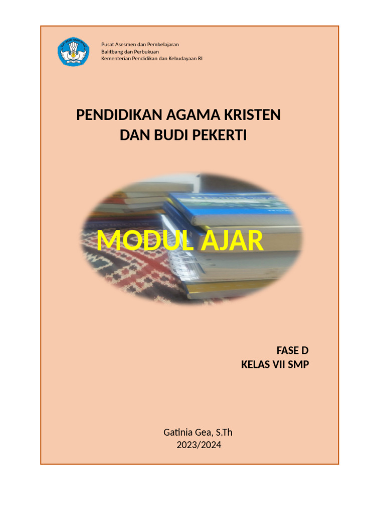 Modul Ajar Agama Kristen Kelas 7 (VII) | PDF