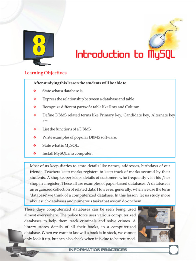 CH-8 Intro - To - MySQL | PDF