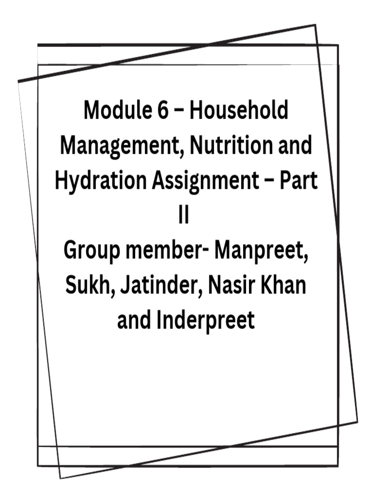 Household Management | PDF