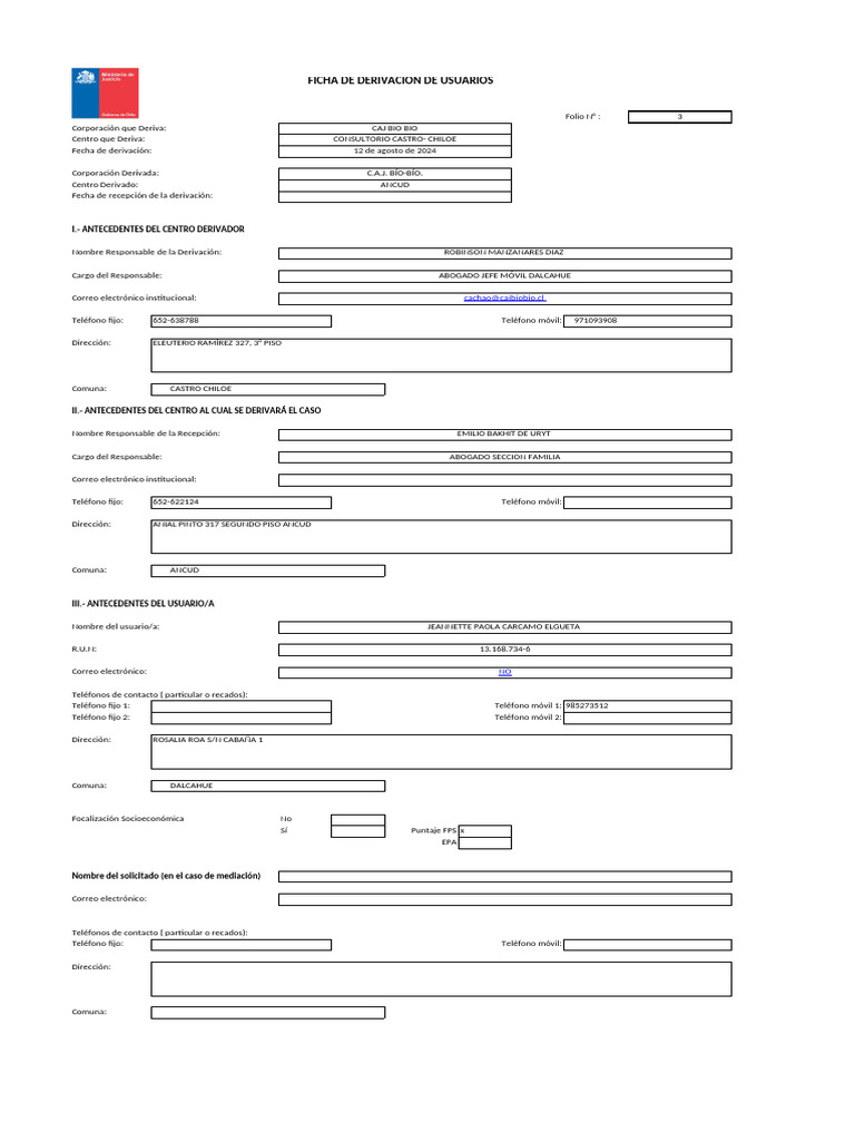 Ficha Derivacion N°3 Pdf