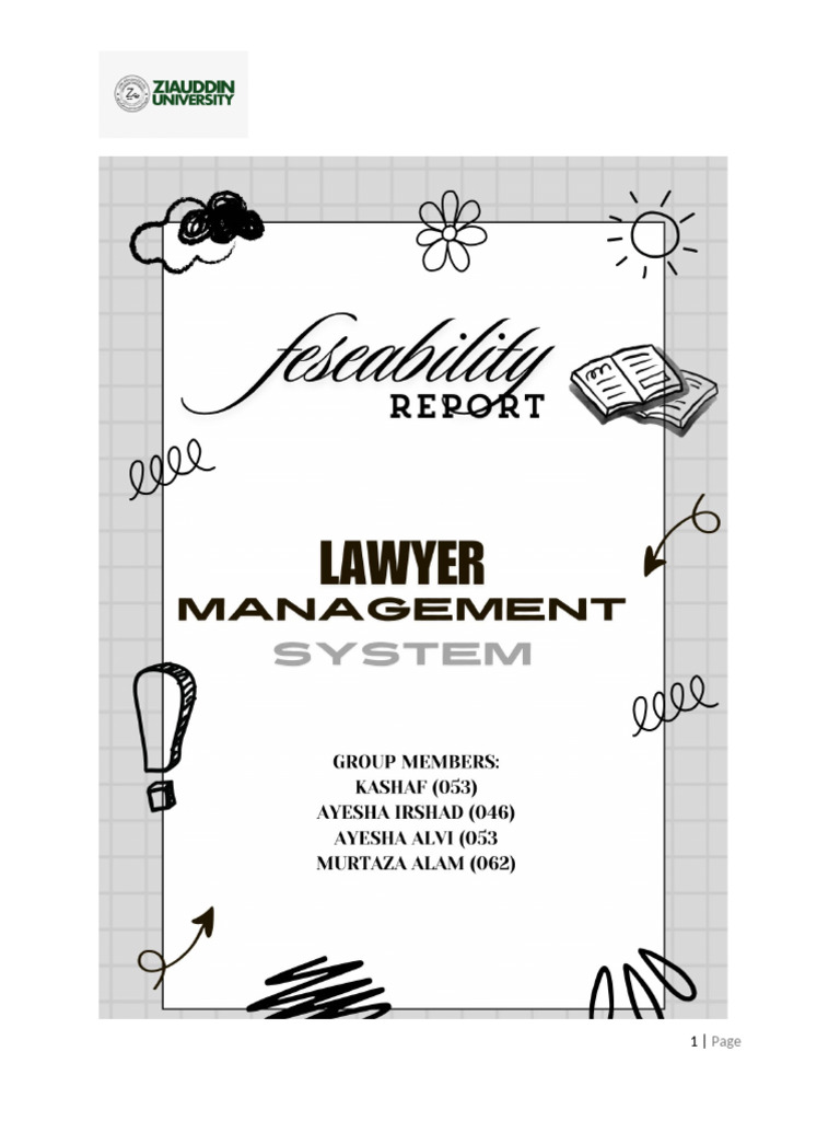 Lawyer Management System Feasibility Report | PDF | Cloud Computing | Feasibility Study